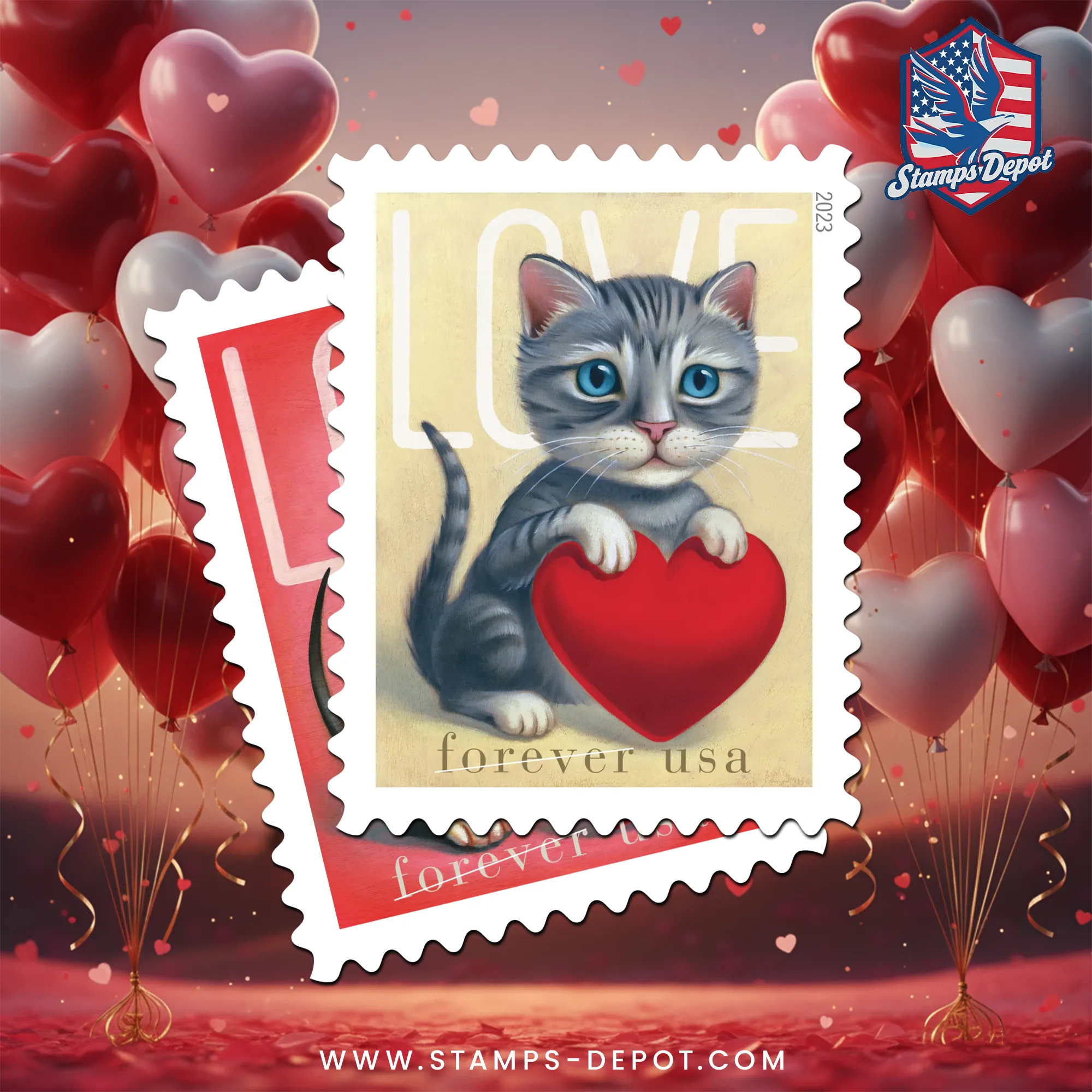 Love U.S. Stamps | Heart & Romance Postage Collection – Stamps-Depot.com