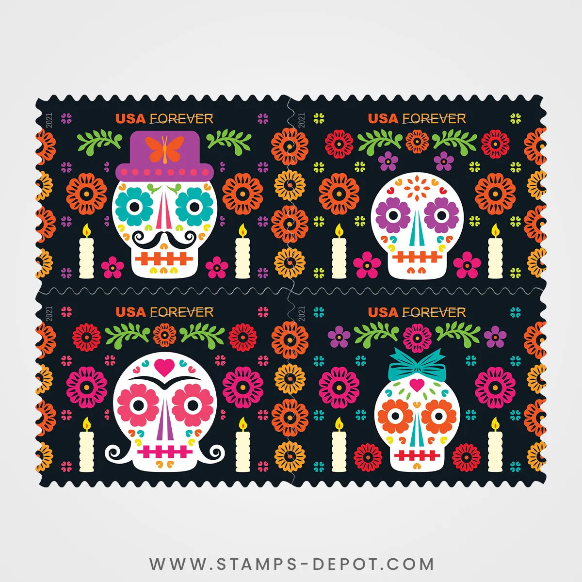 Day of the Dead Stamps – Stamps-Depot.com